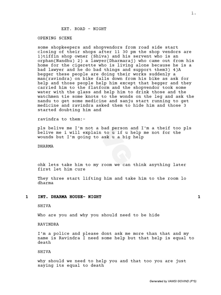 Original Script of Hijack | PDF