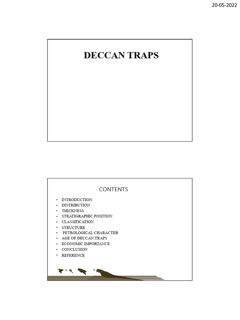 Deccan Trap | PDF | Basalt | Lava