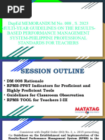 Deped Memorandum No. 008, S. 2023 | PDF | Classroom | Cognitive Science