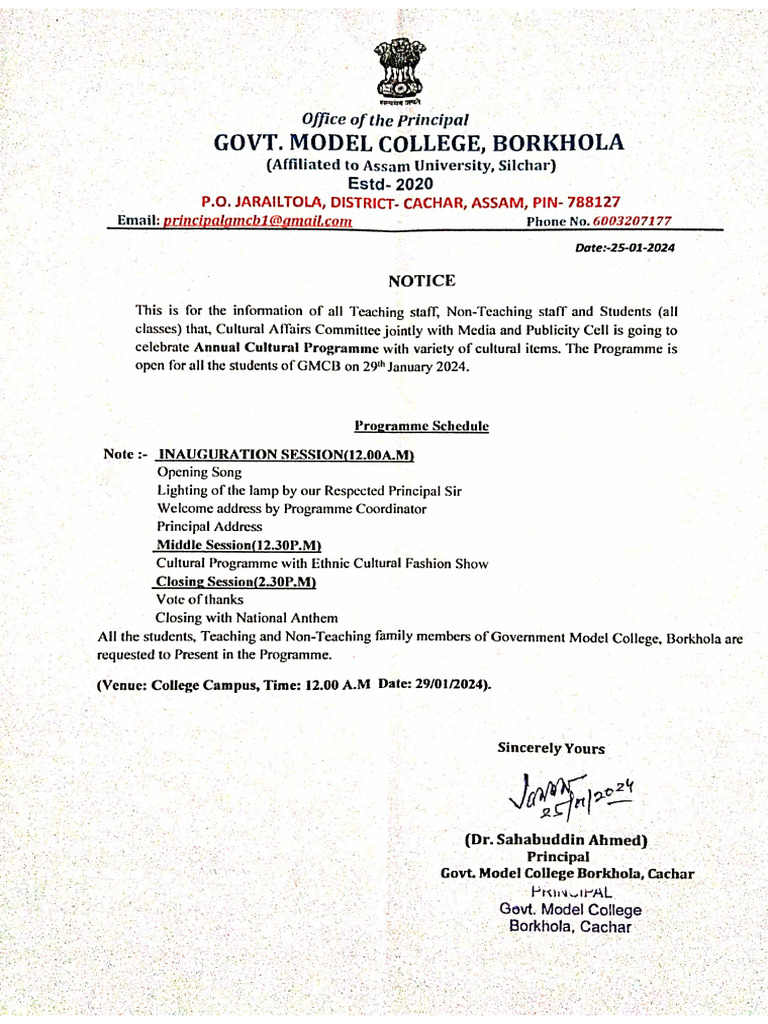 Cultural Programme | PDF