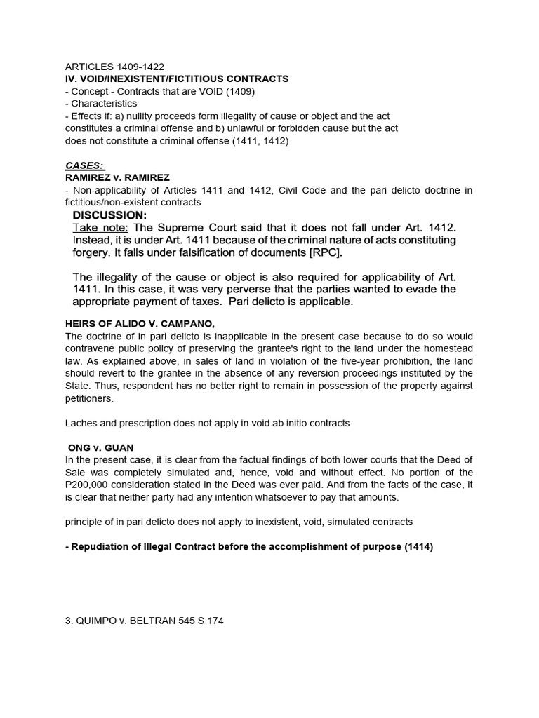 Void Contracts | PDF | Justice | Crime & Violence