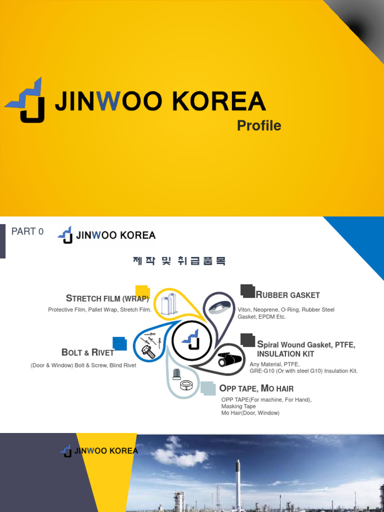 Profile - JINWOO KOREA (GASKET) | PDF | Industrial Processes | Building ...