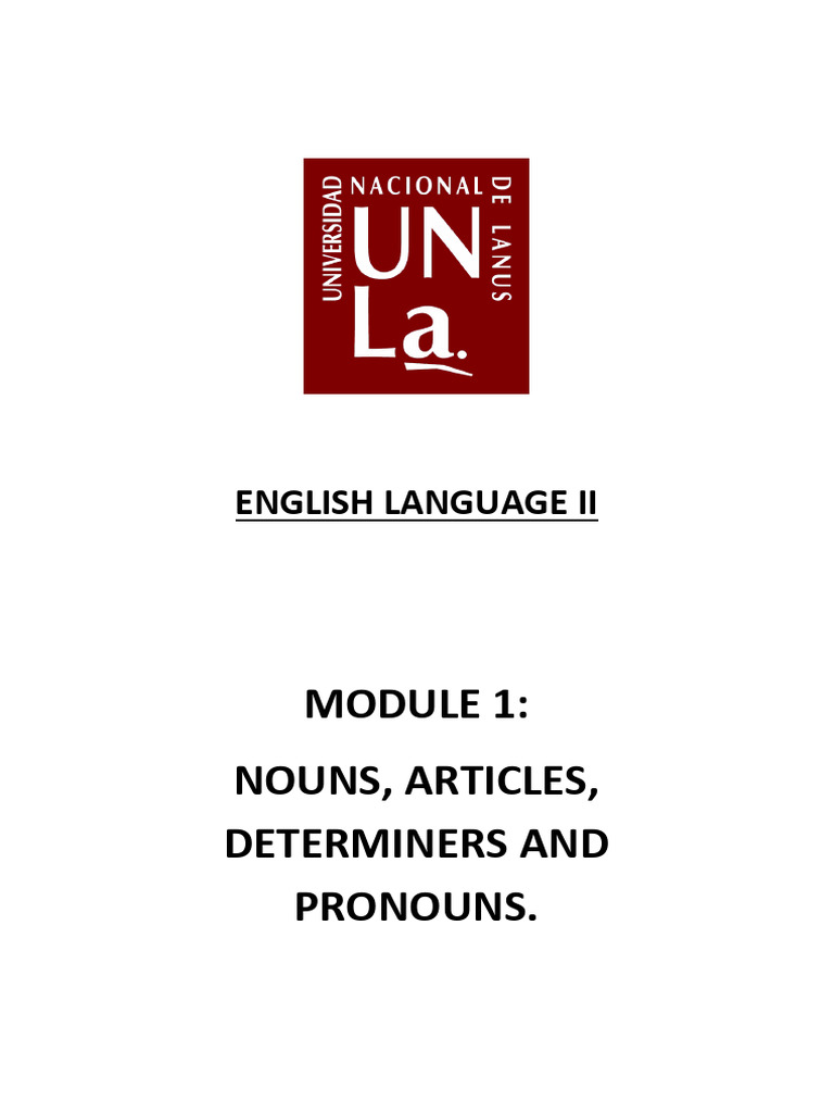 Module 1 EL2 | PDF | Syntax | Grammar