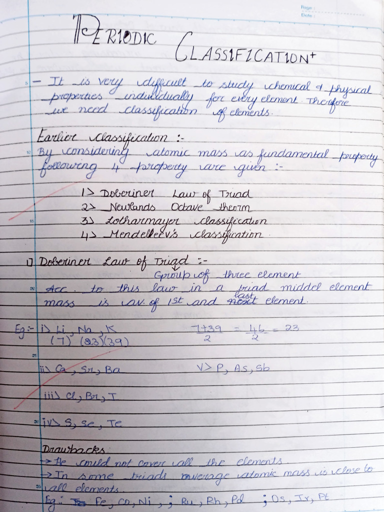 Periodic Table Notes | PDF