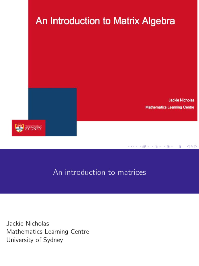 Introduction to Matrices Explained | PDF | Matrix (Mathematics ...