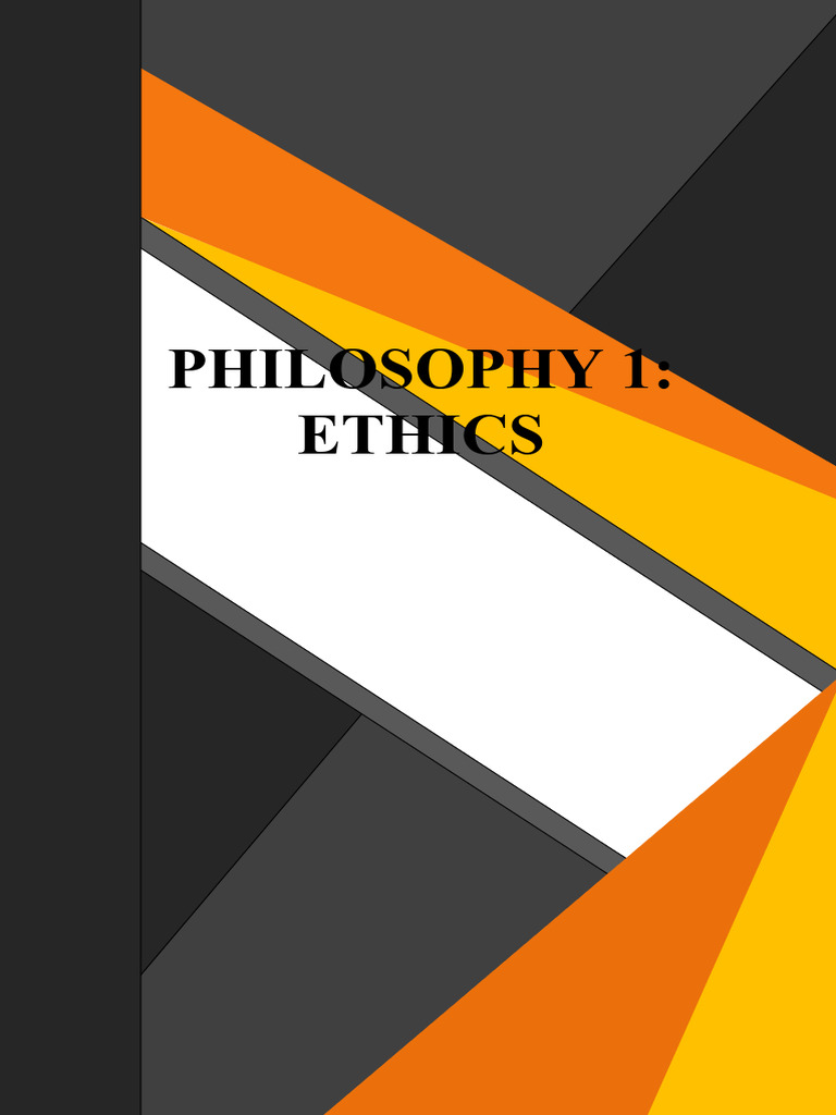 Ethics Pdf Morality Free Will
