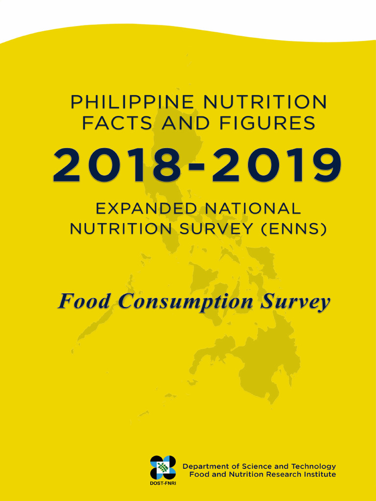 2018-2019 Nutrition Facts and Figures - Food Consumption Survey | PDF ...