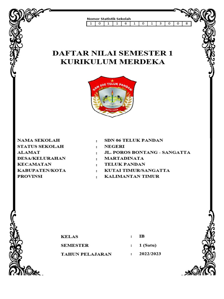 Daftar Nilai Kurikulum Merdeka Kelas 2 Pdf
