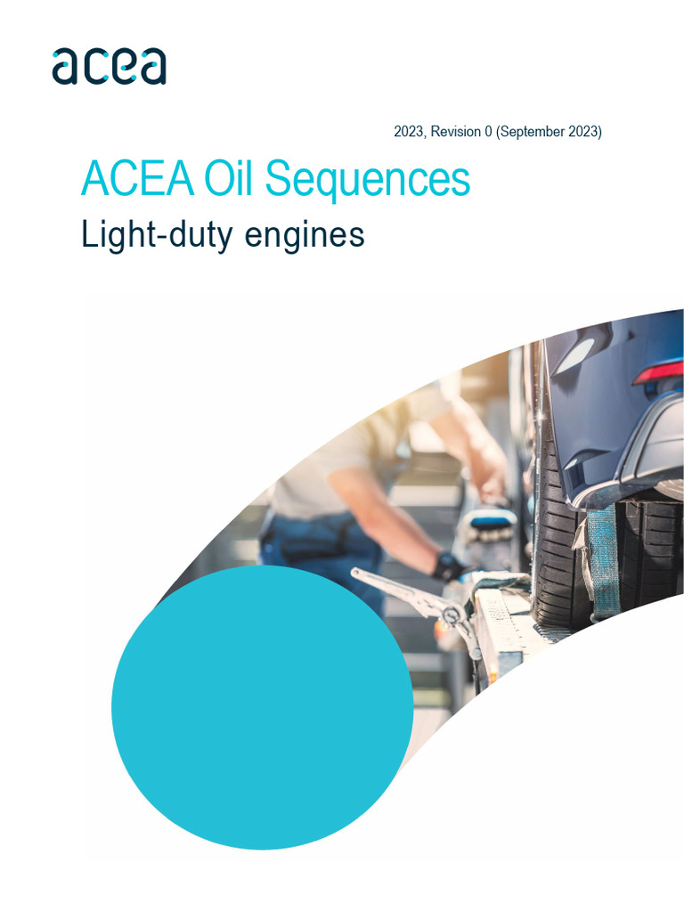 2023 ACEA Oil Sequences Light-Duty Engines | PDF | Motor Oil | Diesel ...