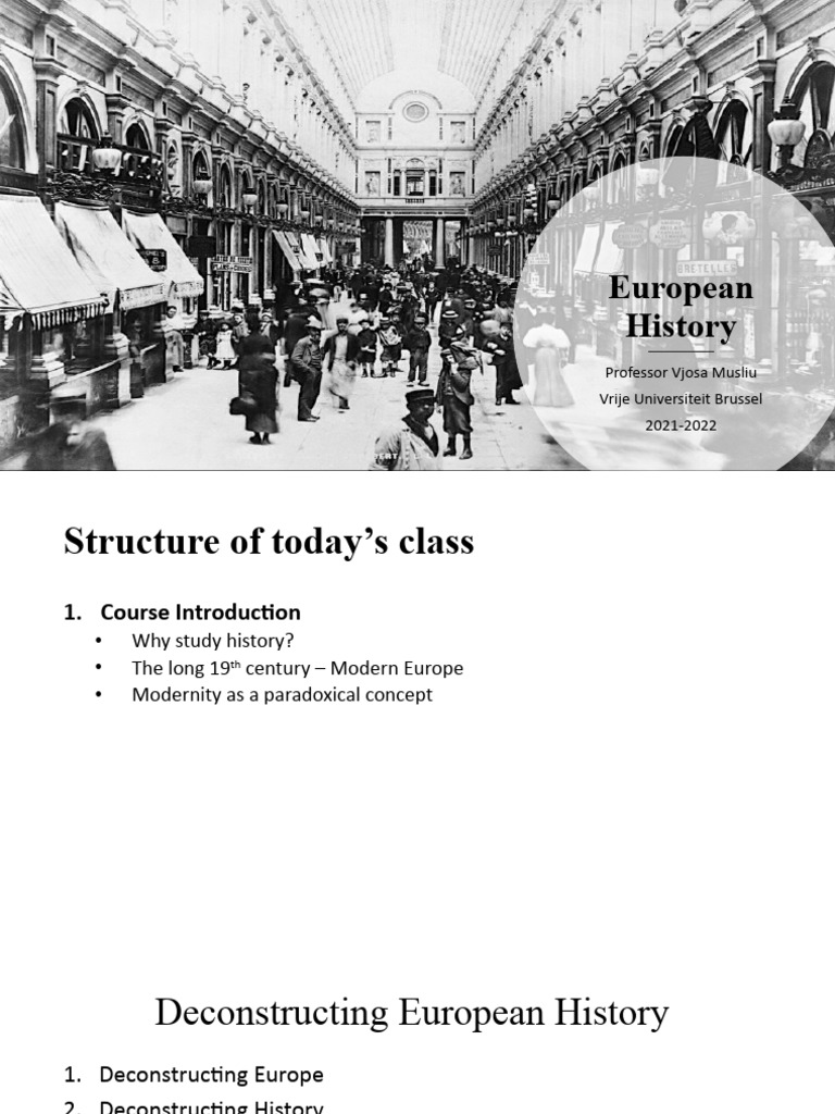 1.intro European History | PDF | Modernity | Age Of Enlightenment
