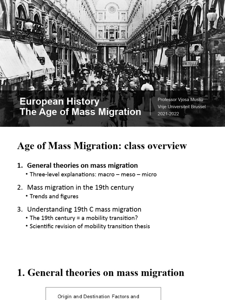 8.age of Mass Migration | PDF | Human Migration | Poverty