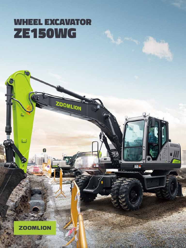 ZOOMLION ZE150WG Wheel Excavator | PDF | Manufactured Goods | Transport