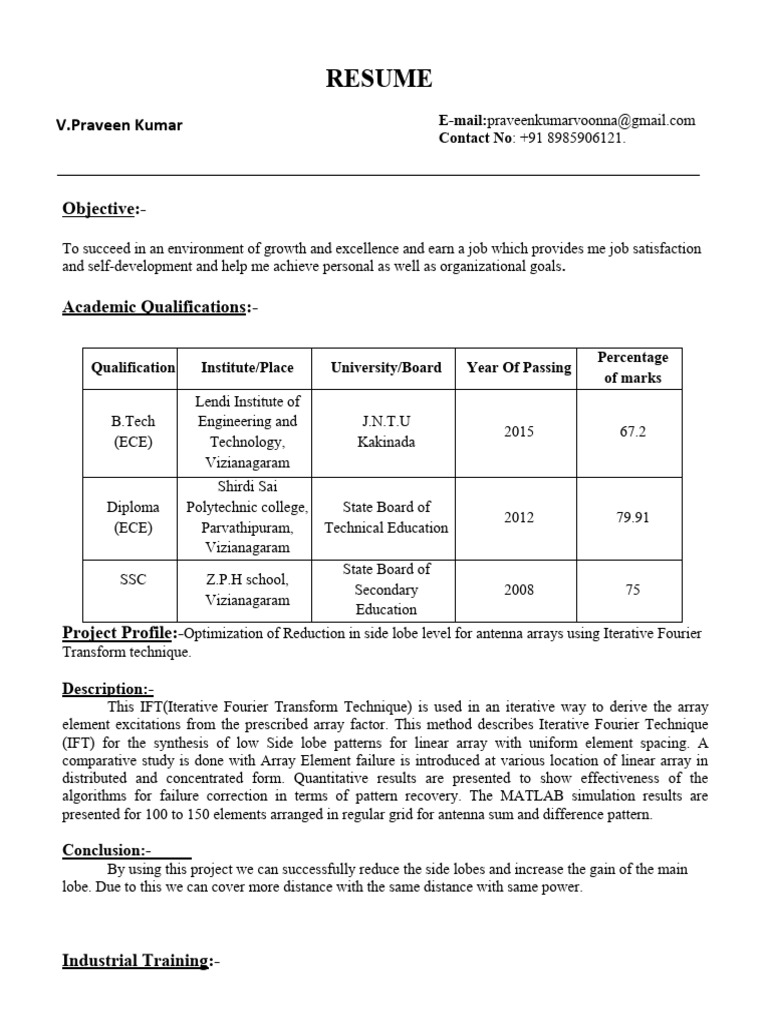 Antenna Array Optimization Resume | PDF