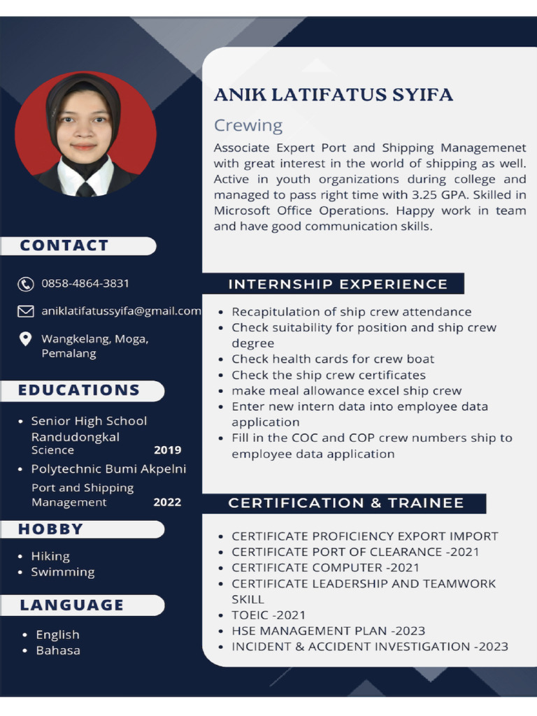 Curriculum Vitae ANIK | PDF