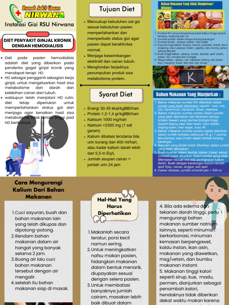 Leaflet Diet CKD On HD | PDF