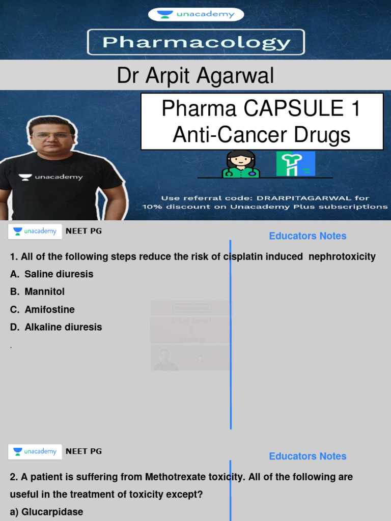 DR Arpit Agarwal Pharma Capsule 2 Anti Cancer | PDF | Epidermal Growth Factor Receptor ...