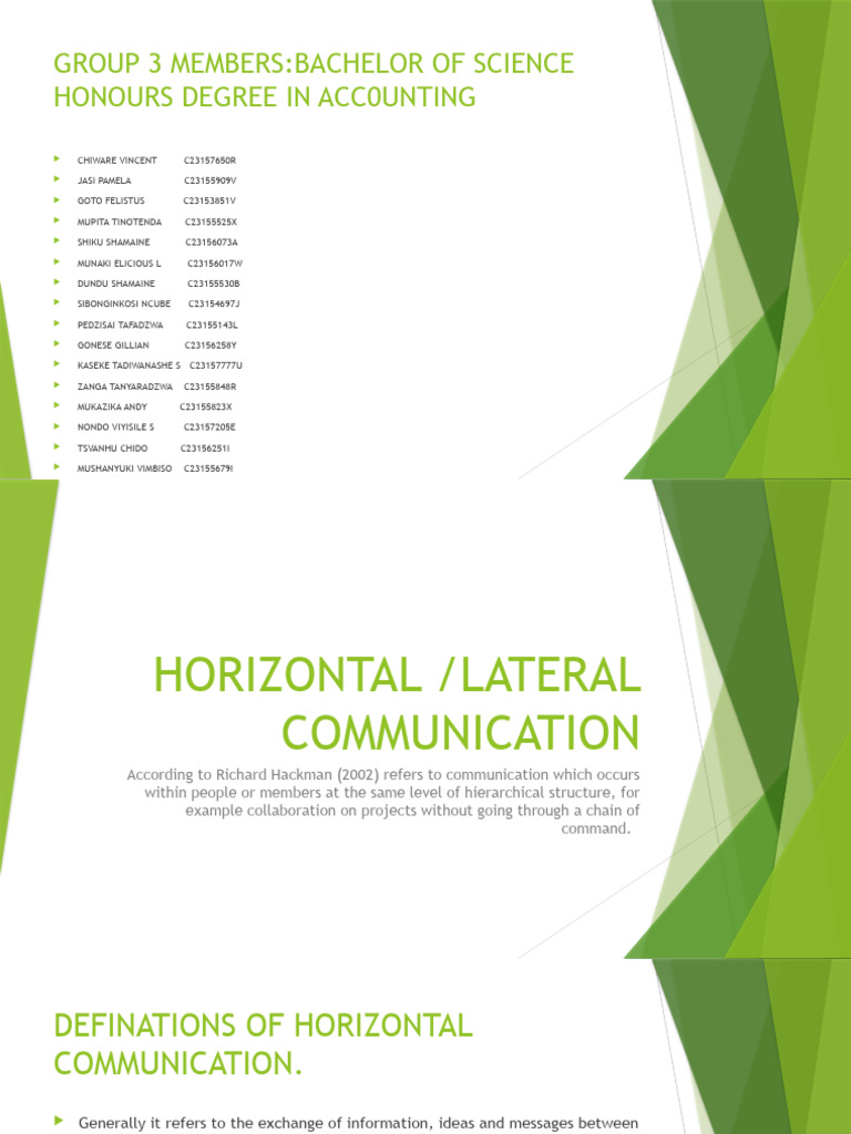 Group 3 Presentation | PDF | Communication | Collaboration