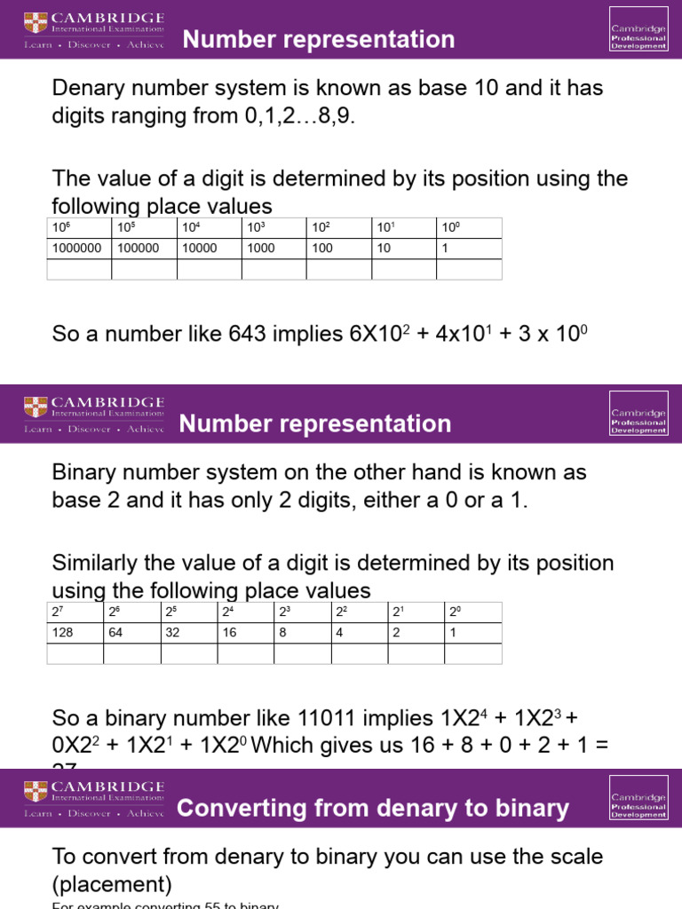 Number Representation | PDF | Data Compression | Binary Coded Decimal