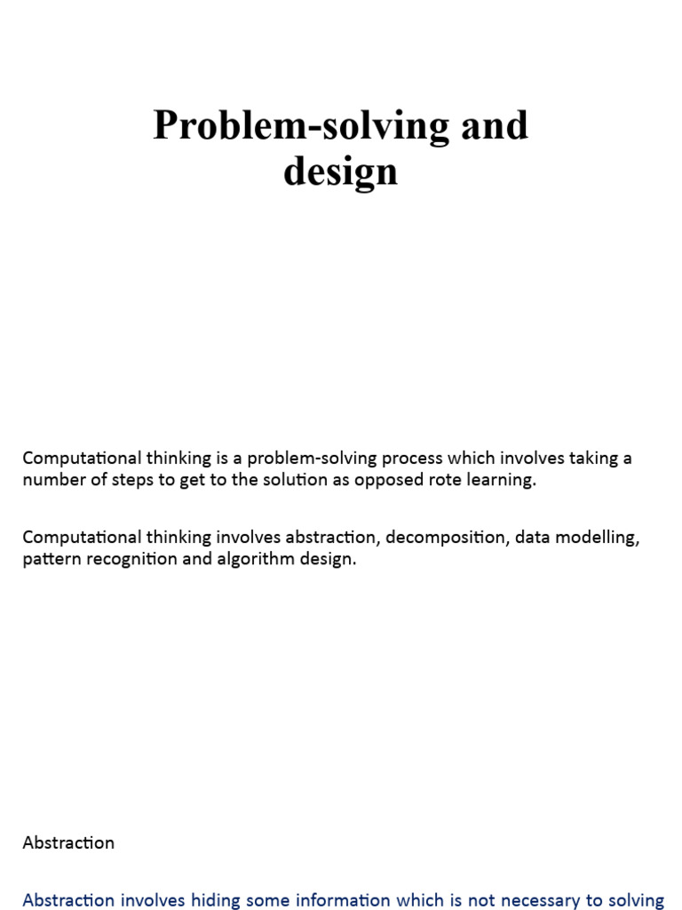 Problem-Solving and Design AS - 1 | PDF | Algorithms | Control Flow