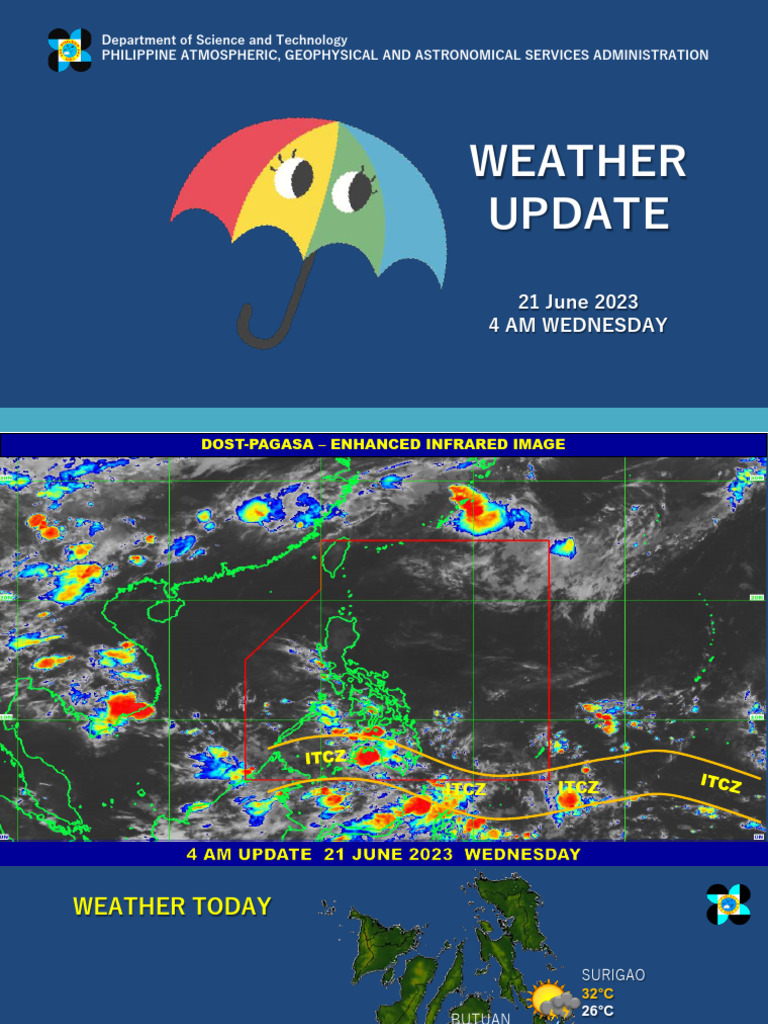 1 - Weather Update | PDF | Pacific Typhoon Seasons | Typhoon
