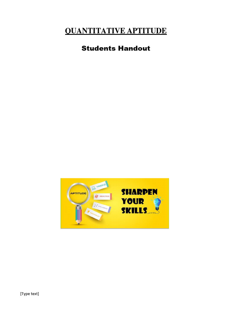 Quantitative Aptitude Question Bank | PDF | Speed | Rupee