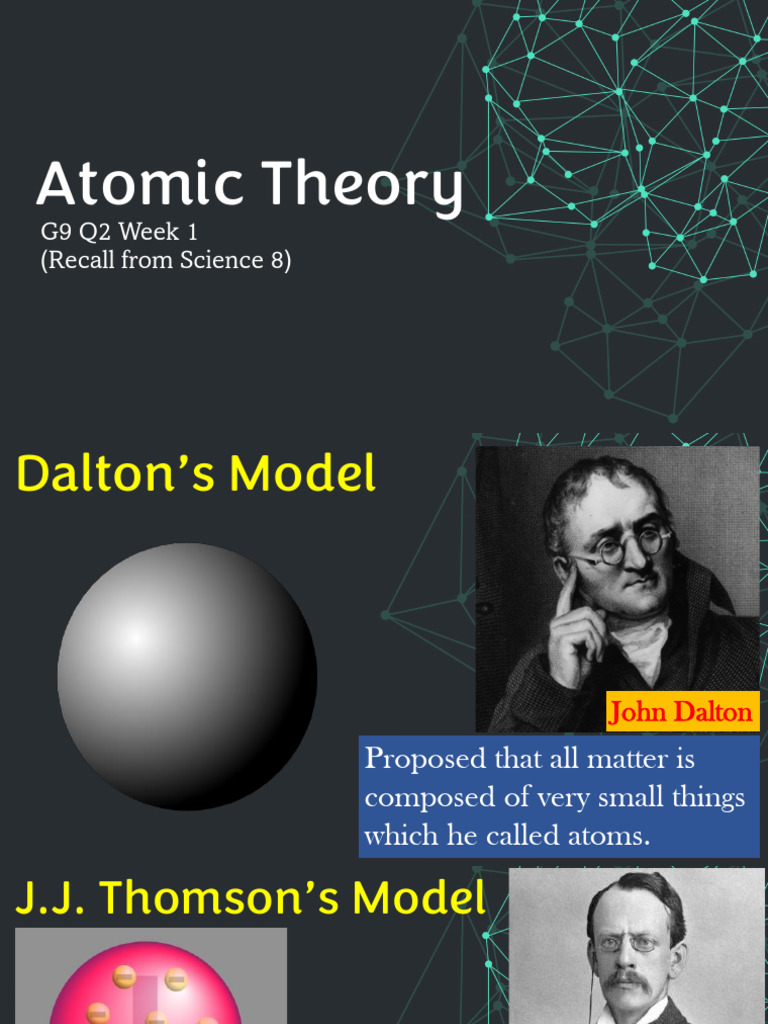 Atomic Theory Q2 Week1 G9 For Students | PDF