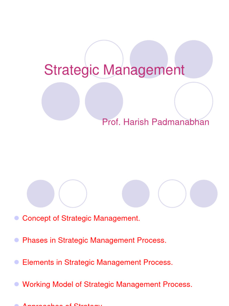 Strategic Management Unit | PDF | Strategic Management | Leadership