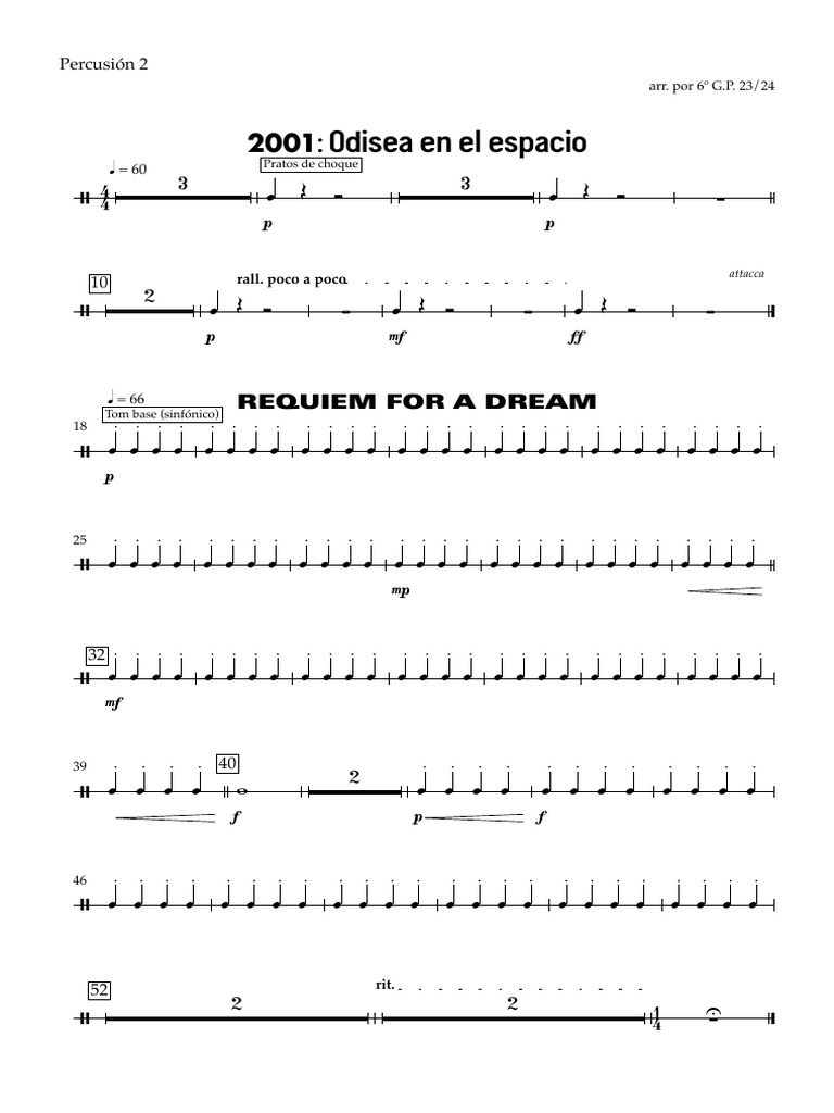 25 - Medley v1 - Percusión 2 | PDF