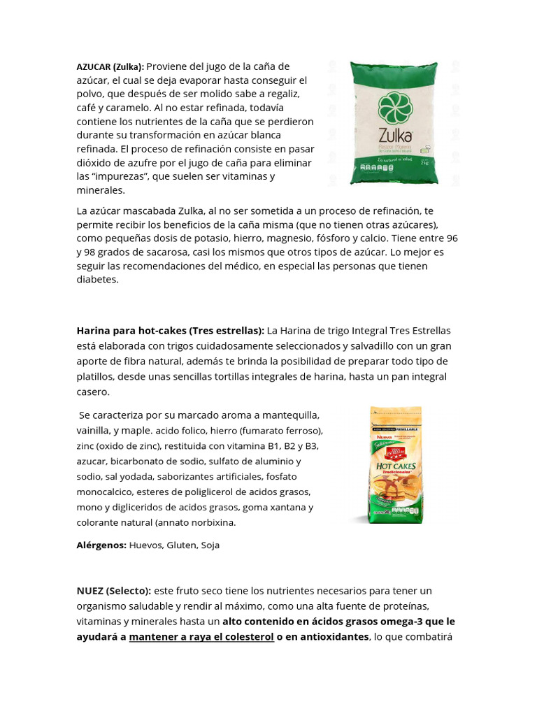 Beneficios de Azúcar y Alimentos Nutritivos | PDF | Vitamina | Dieta y ...