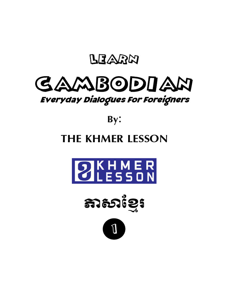01-Learn Cambodian Part I | PDF