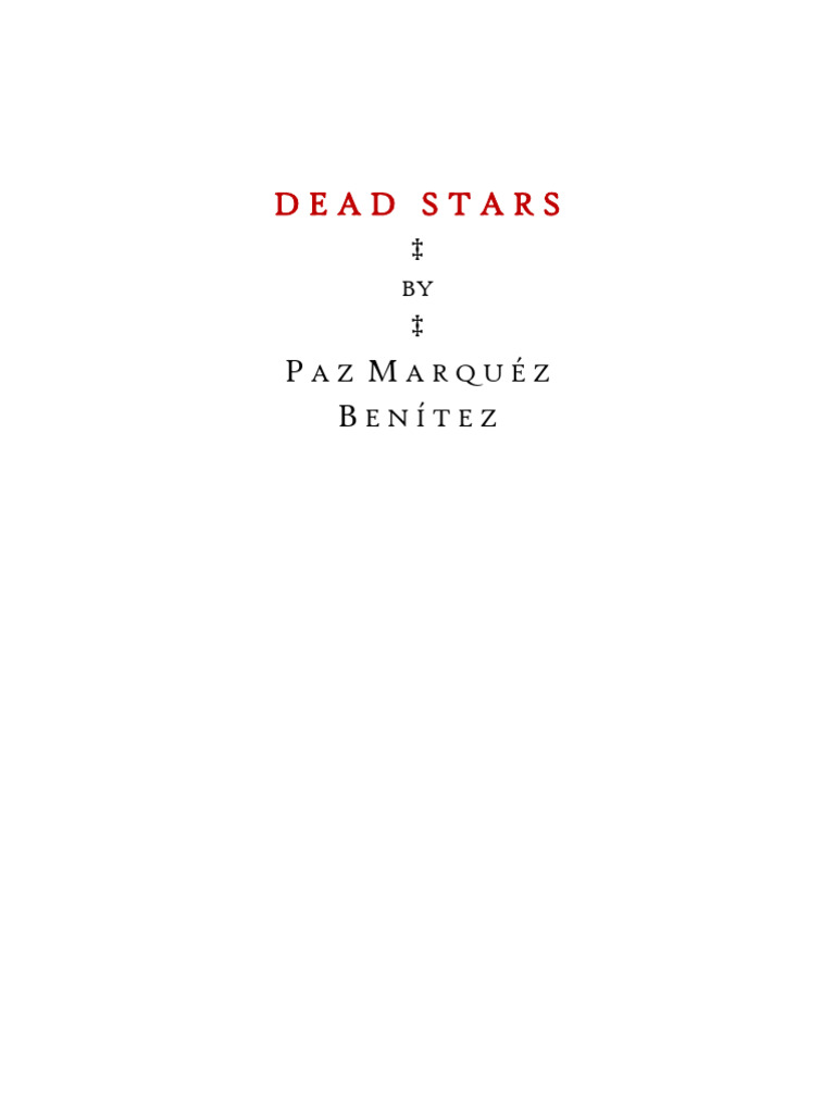 Dead Stars by Paz Marquez Benitez | PDF