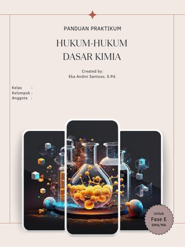 Panduan Praktikum Hukum Dasar Kimia | PDF | Sains & Matematika