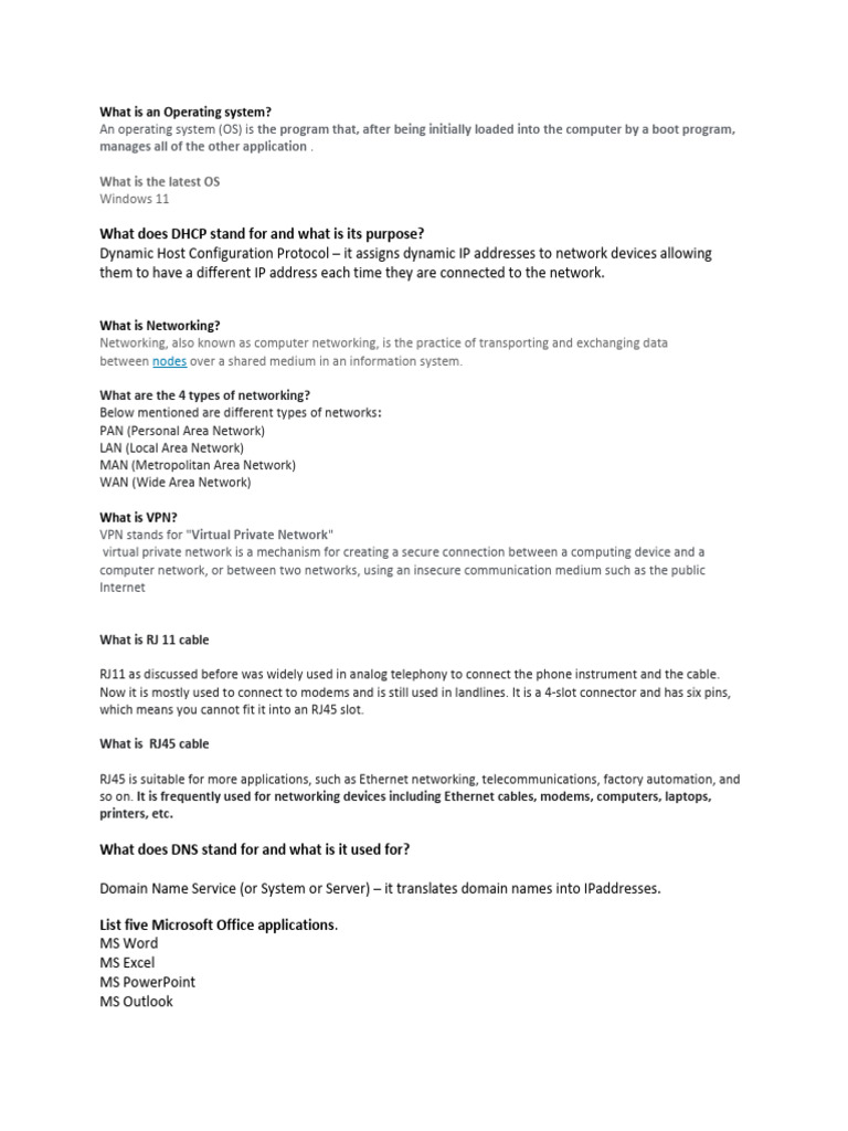 TECHNICAL ASSESSMENT SAMPLE QUESTIONS Technical Specifications & Analysis