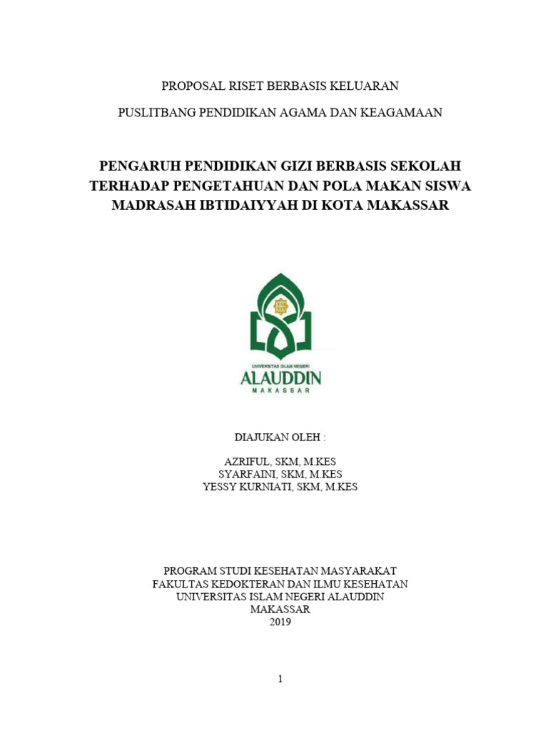 Pengembangan Pendidikan Gizi | PDF