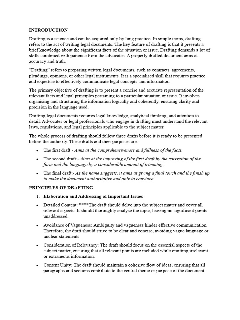 Introduction Drafting Pdf Paragraph Information