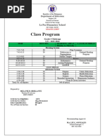 GRADE 3&4 MATATAG-Class-Program | PDF