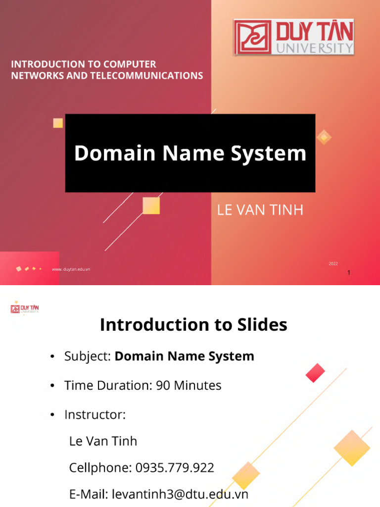 Lec 13-Domain Name System | PDF