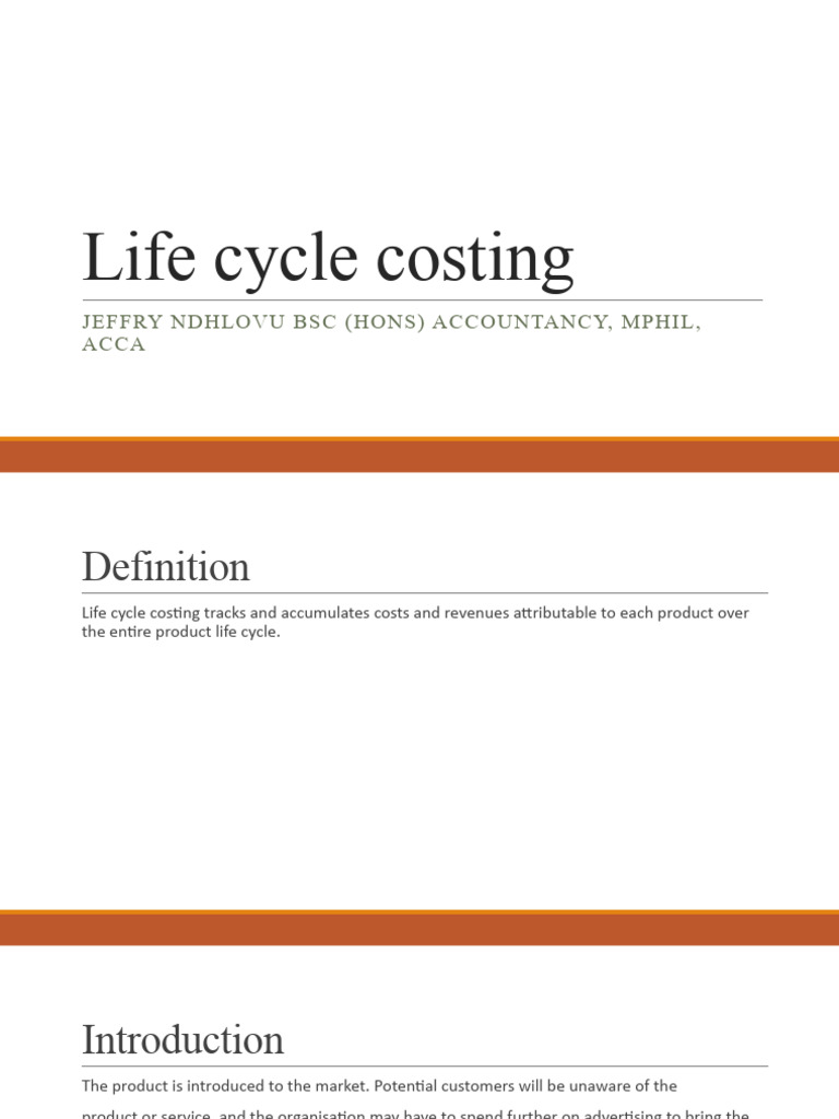 Chapter 2 - Life Cycle Costing | PDF | Cost | Product Lifecycle