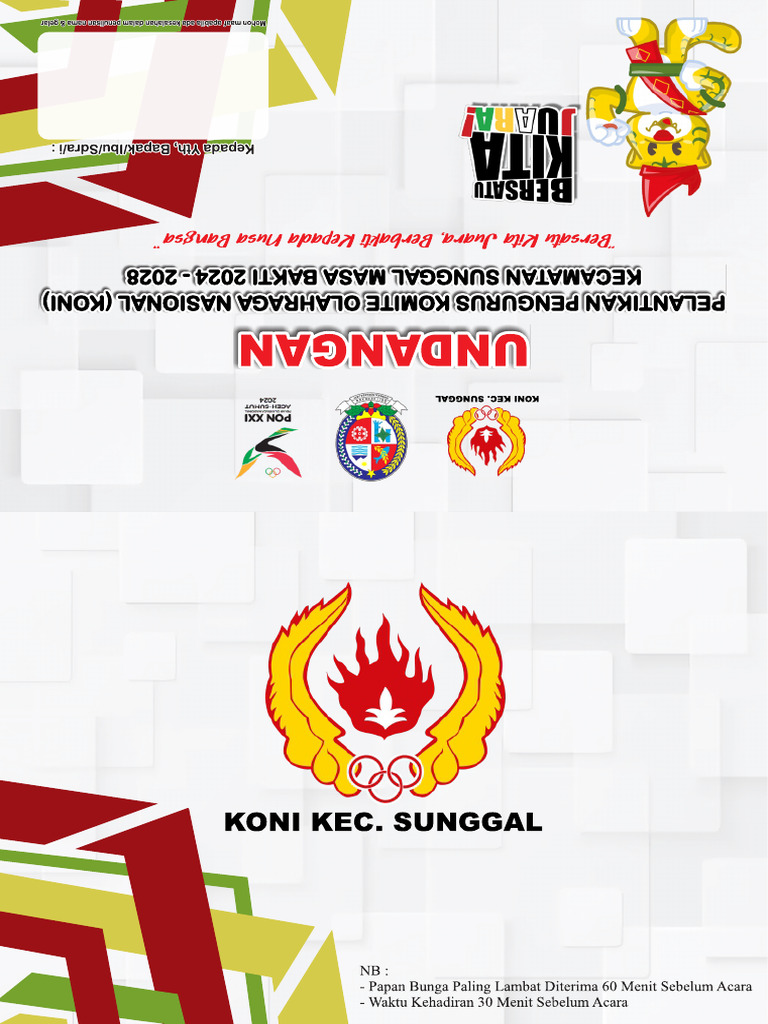 Undangan KONI Sunggal - A4 | PDF