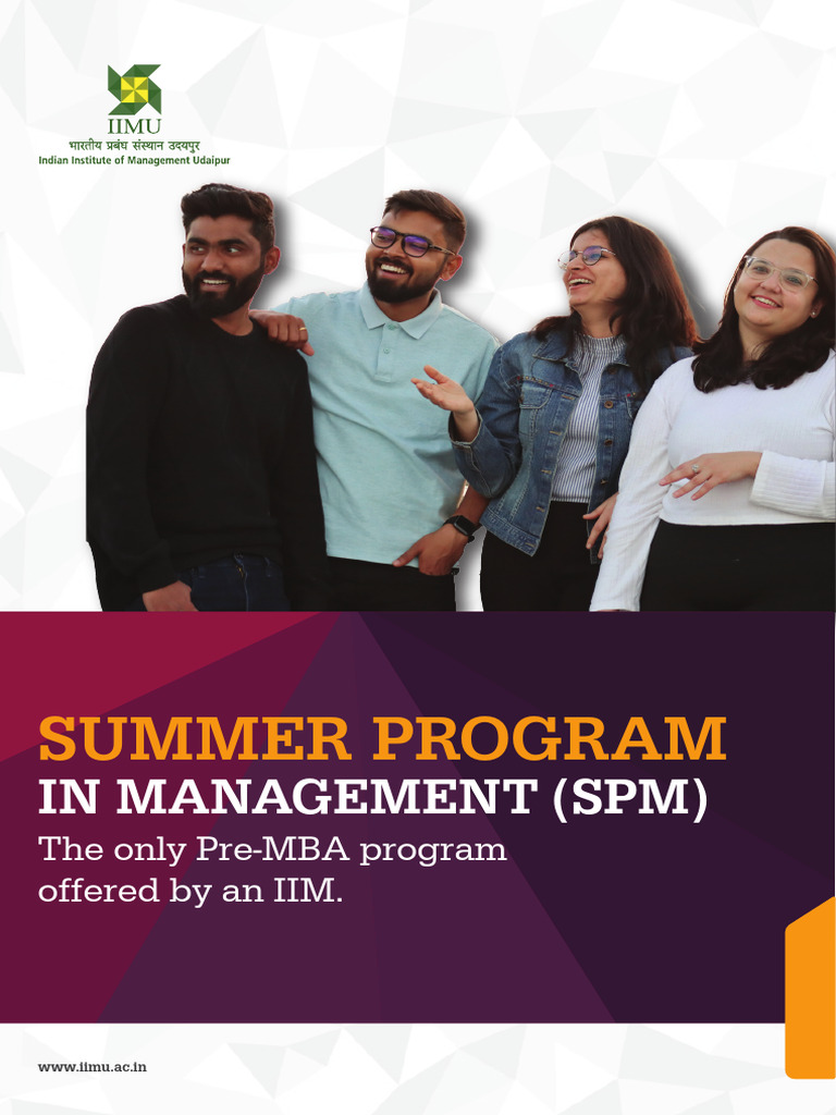 IIMU SPM Brochure 2023-24 - Final | PDF | University And College ...