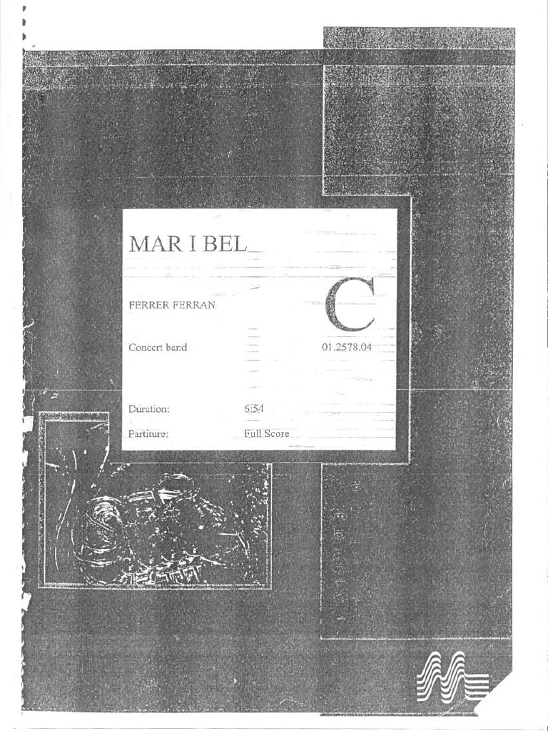 Partitura Mar I Bel | PDF