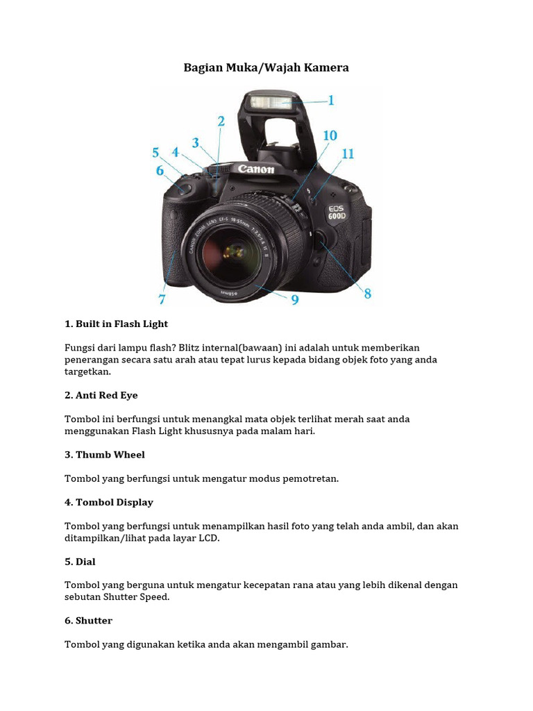 Bagian - Bagian Kamera | PDF