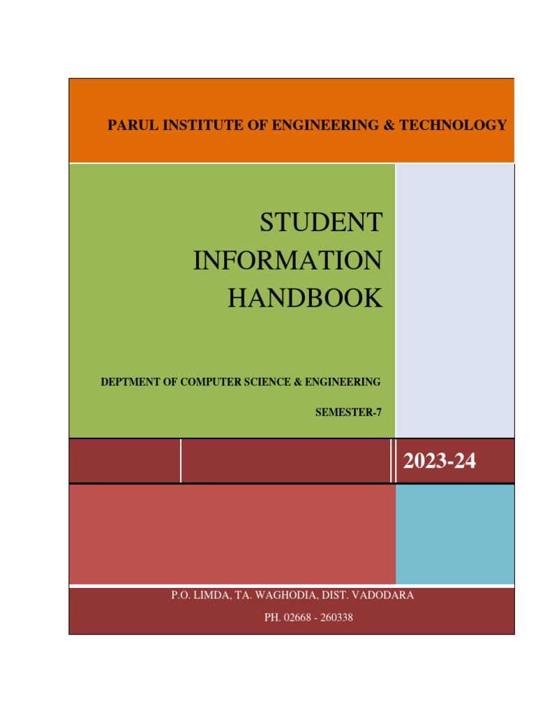 7th Semester CSE Rest Booklet 2023-24 | PDF | Academic Term | Systems Science