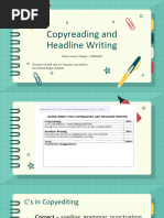Headline Schedule/Unit Count: Capital Letters Figures/Punctuation | PDF