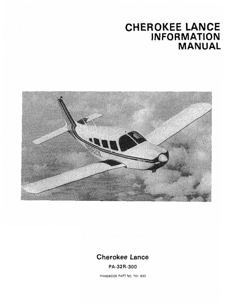 Piper PA-32R-300 POH | PDF | Airspeed | Aviation