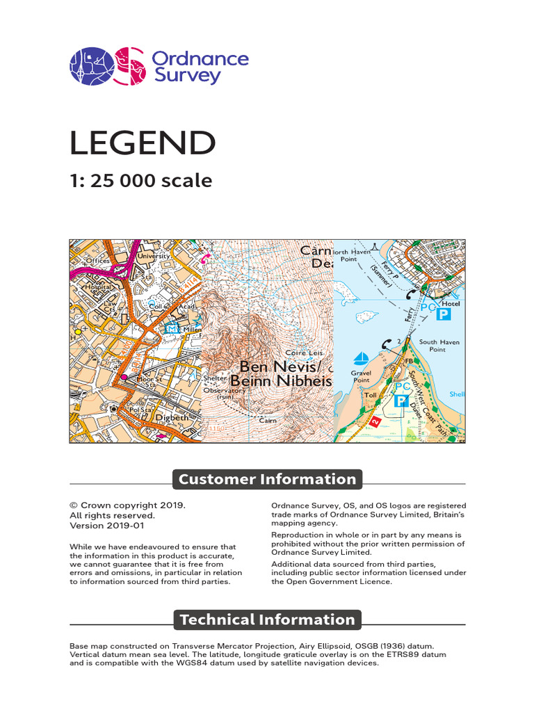OS Map Legend | PDF