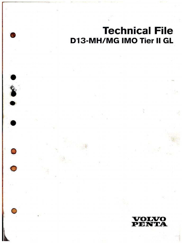 Technical File D13-MH, MG IMO Tier 11 GL | PDF