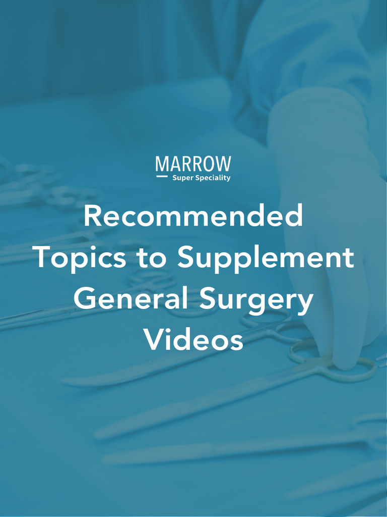 SS - Surgery Topic List | PDF | Gastroenterology | Cardiothoracic Surgery