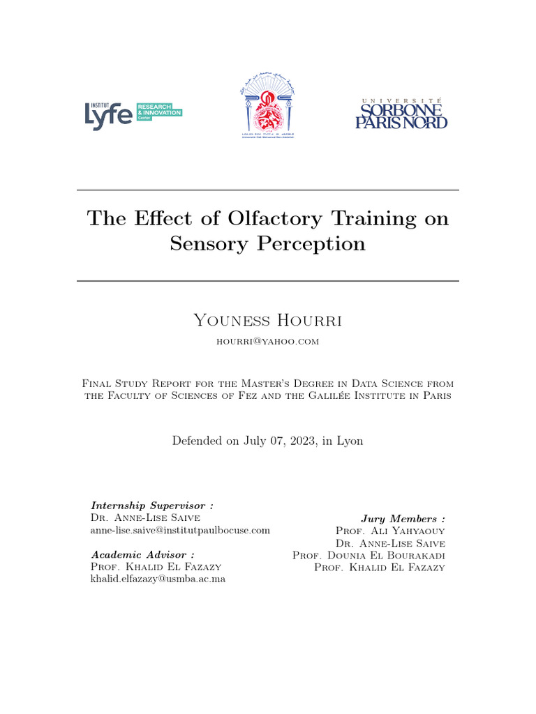 Olfactory Training's Impact on Perception | PDF | Odor | Neuroplasticity