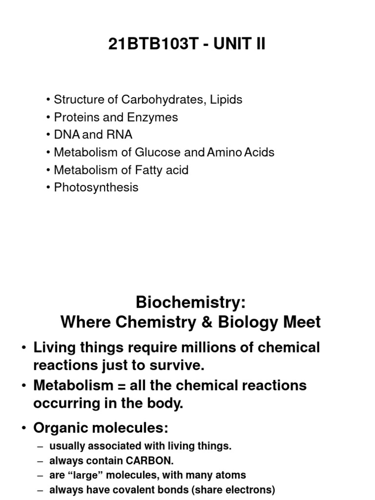 Biology UNIT 2 | Download Free PDF | Rna | Metabolism